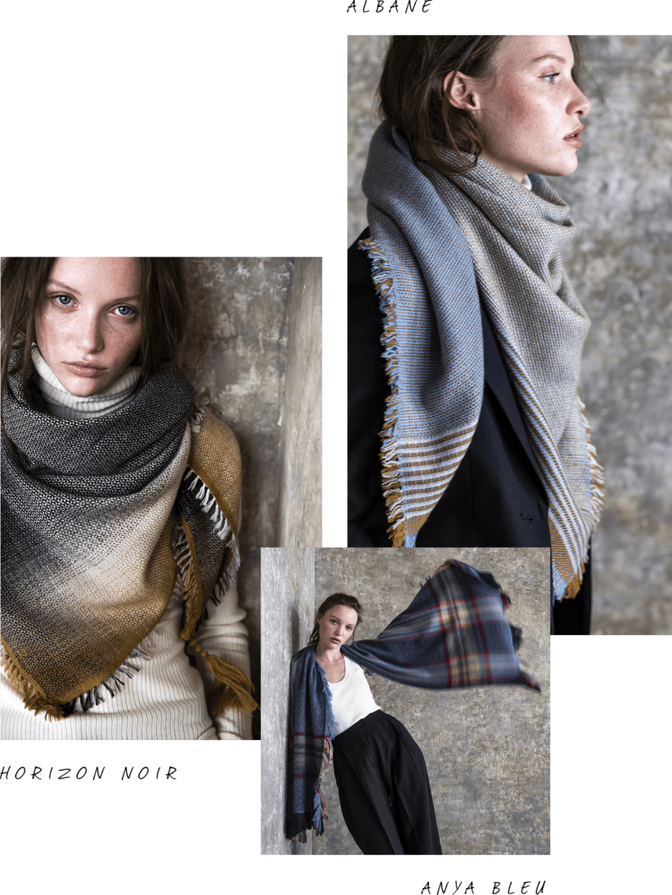 Our collection winter 2021 : Cashmere scarves and stoles - Douce Gloire